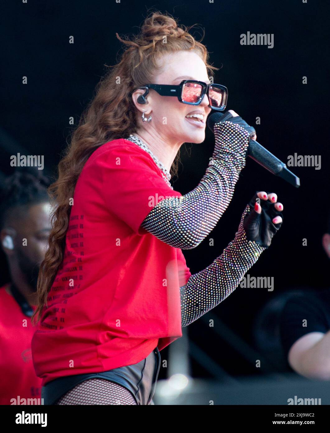 Jess Glynne preforming at the BS3 Live festival Ashton Gate Stadium ...