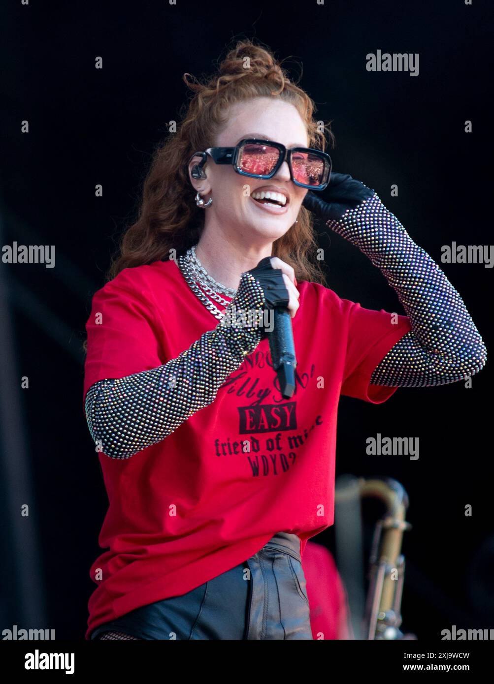 Jess Glynne preforming at the BS3 Live festival Ashton Gate Stadium ...