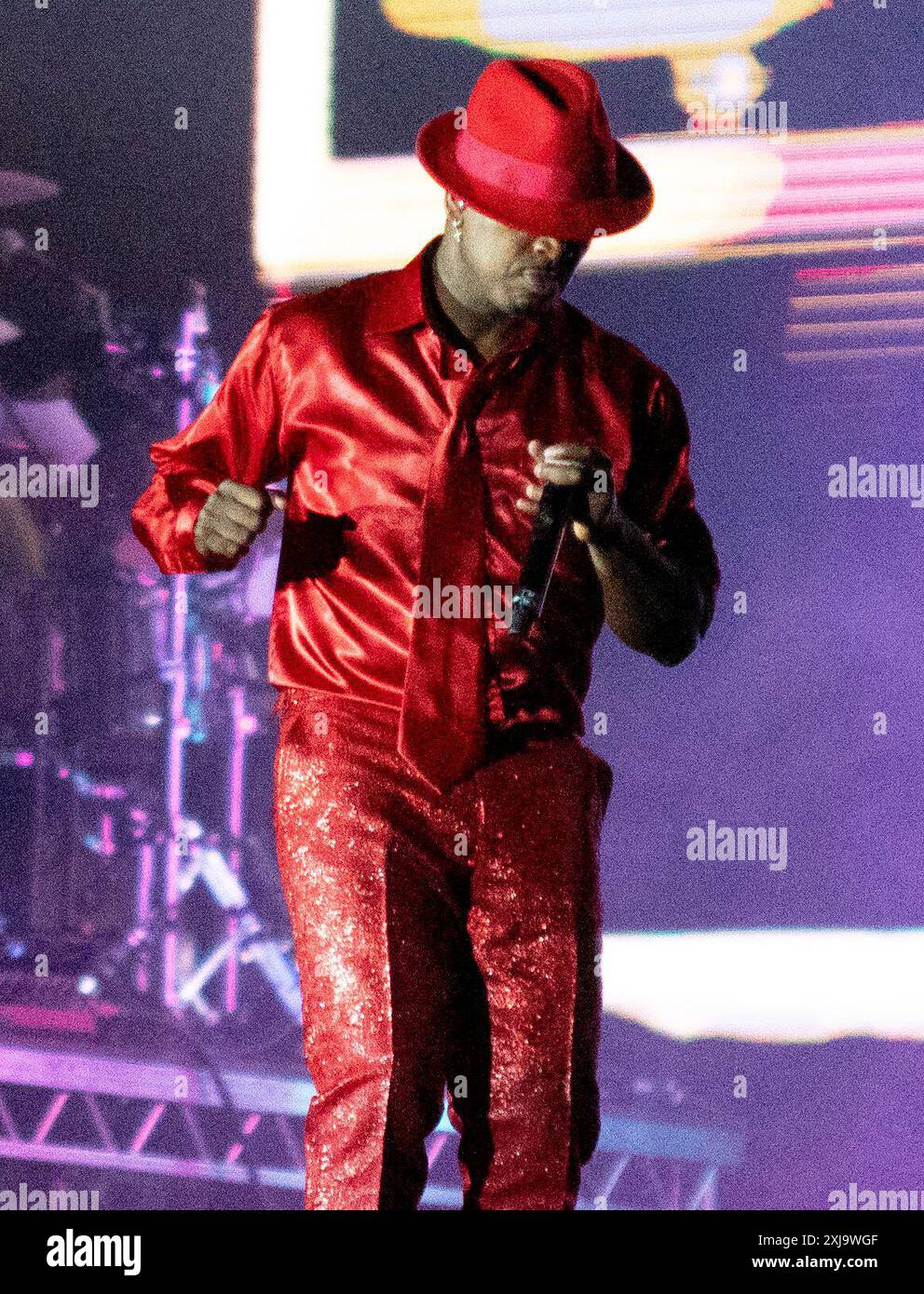 Neyo preforming at the BS3 Live festival Ashton Gate Stadium Bristol ...