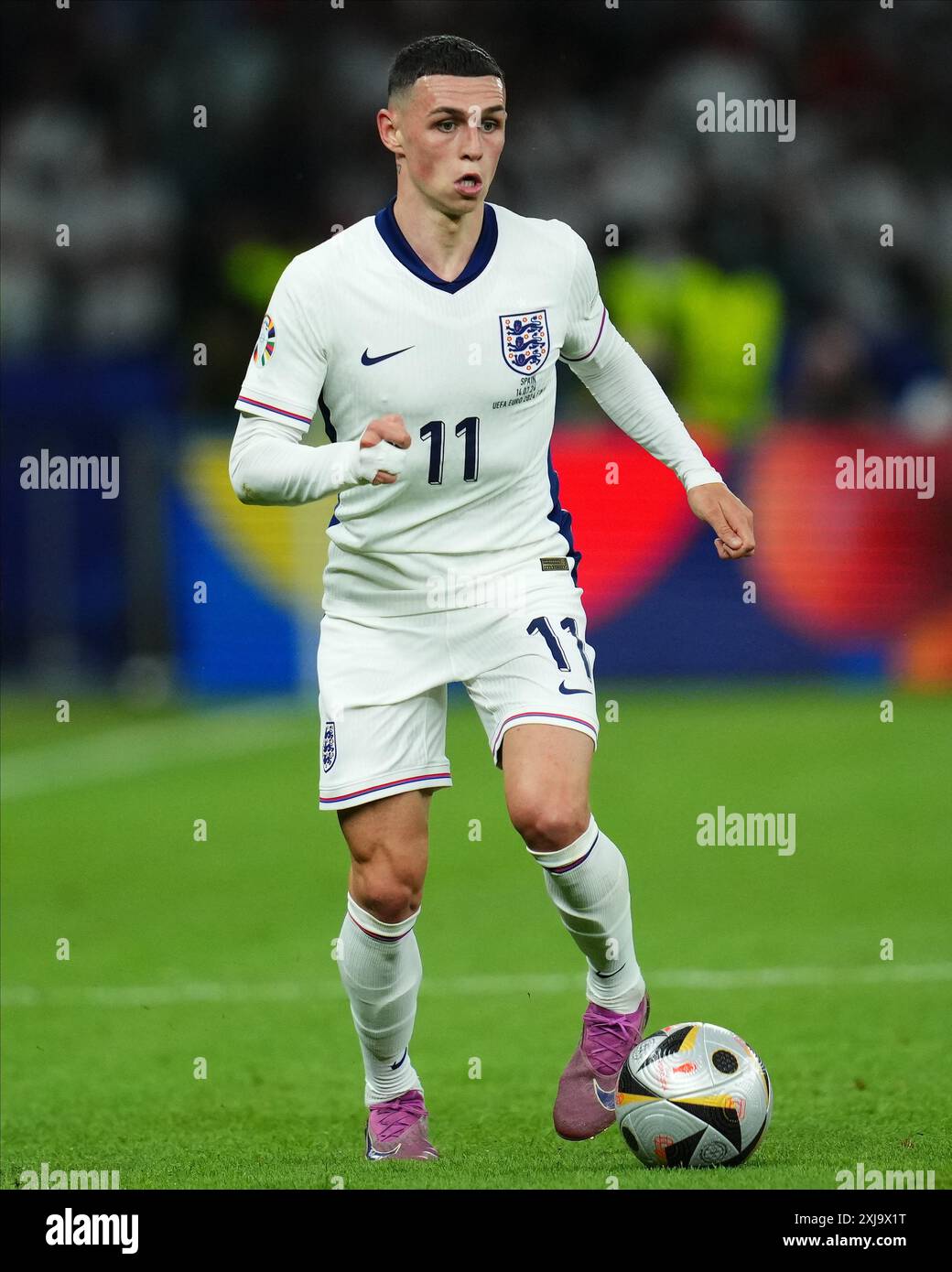 Berlin, Germany. 14th July, 2024. Phil Foden of England during the UEFA ...