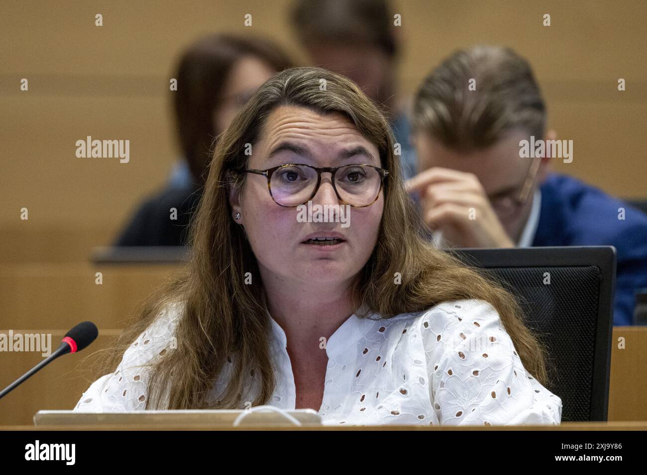 Vlaams Belang's Ellen Samyn pictured during a session of the Chamber ...