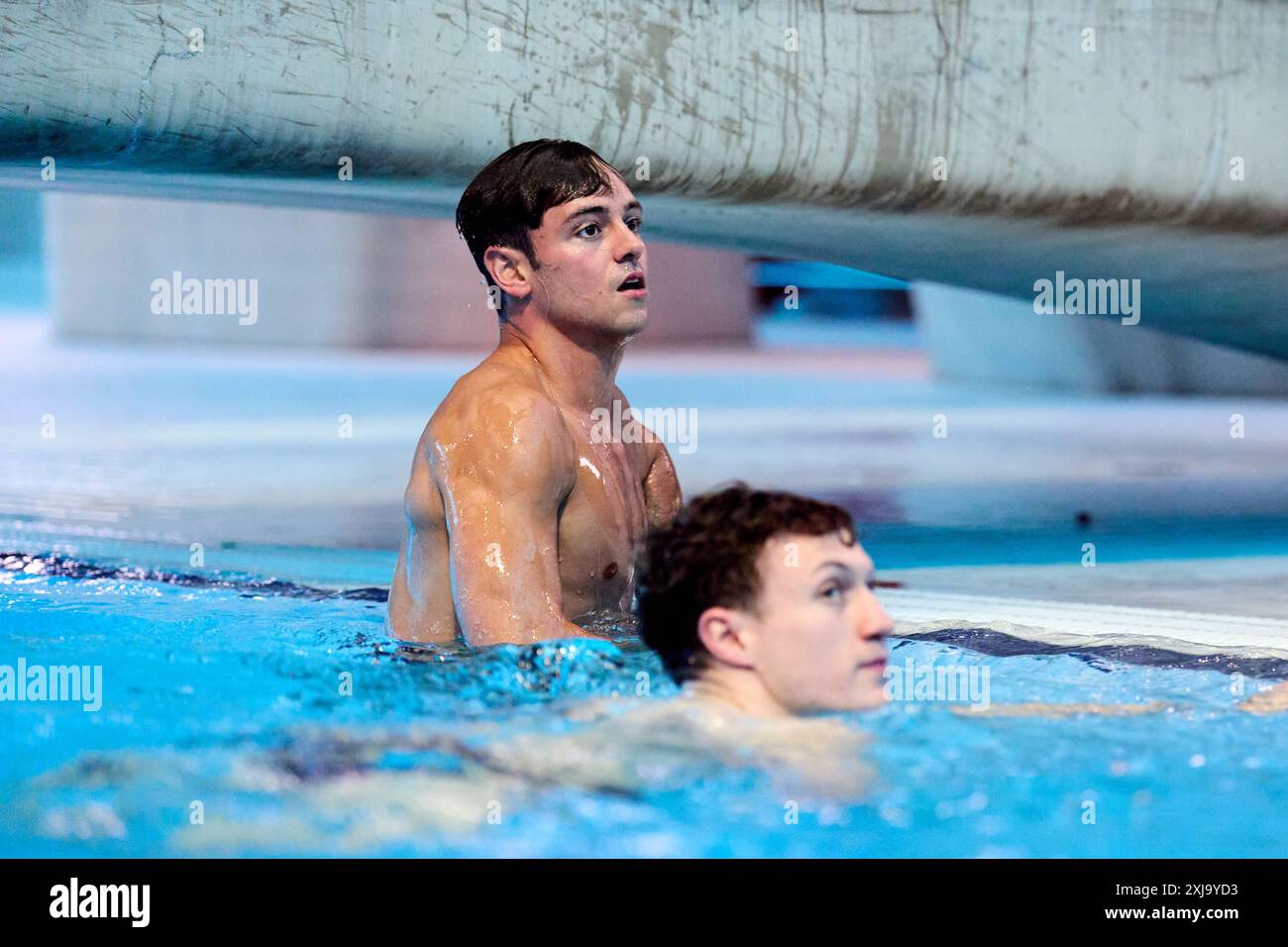 Team GB's Tom Daley (left) and diving partner Noah Williams during a ...