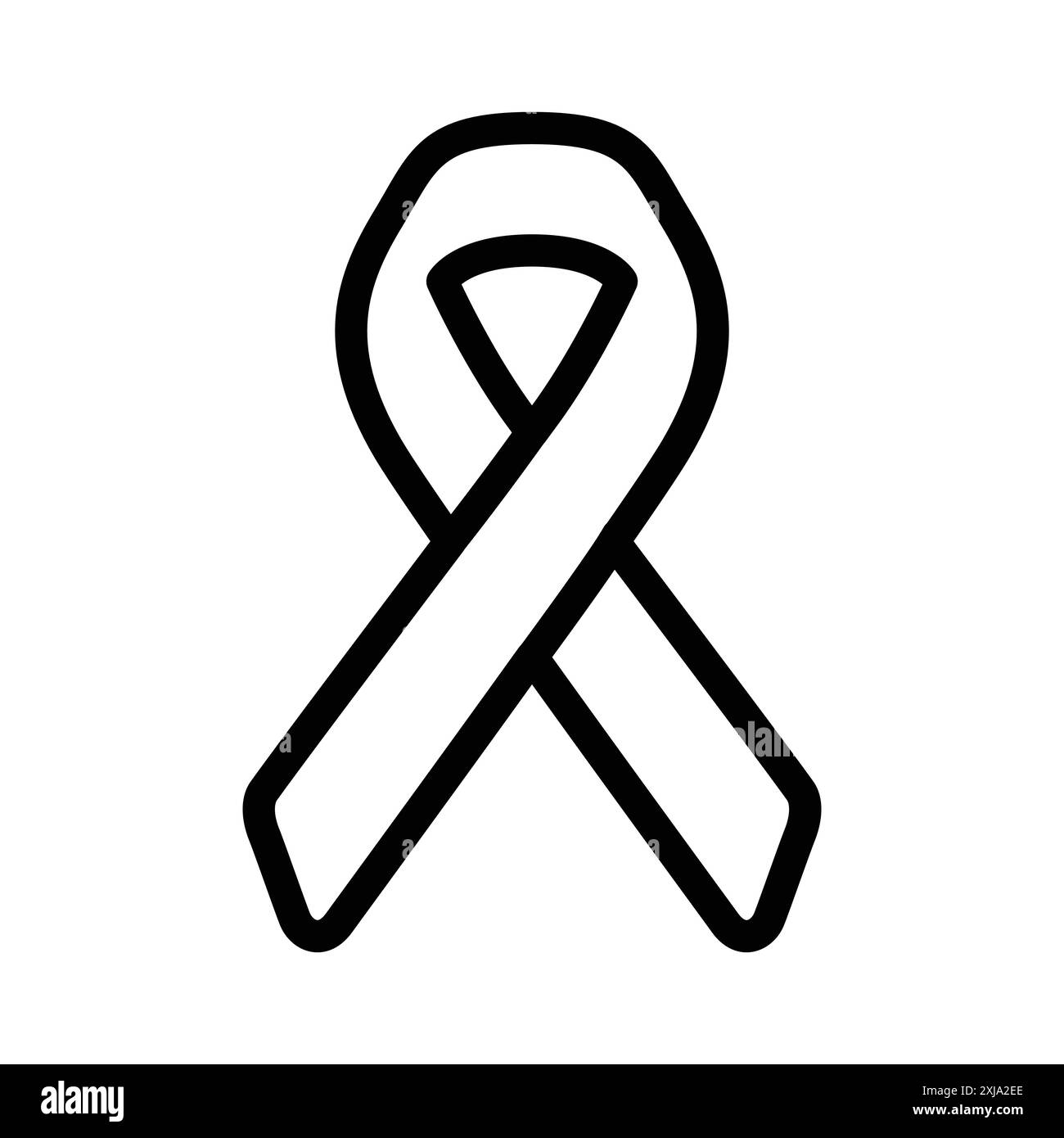 Awareness Ribbon Icon Set In Thin Line Outline Style And Linear Vector Sign Stock Vector Image
