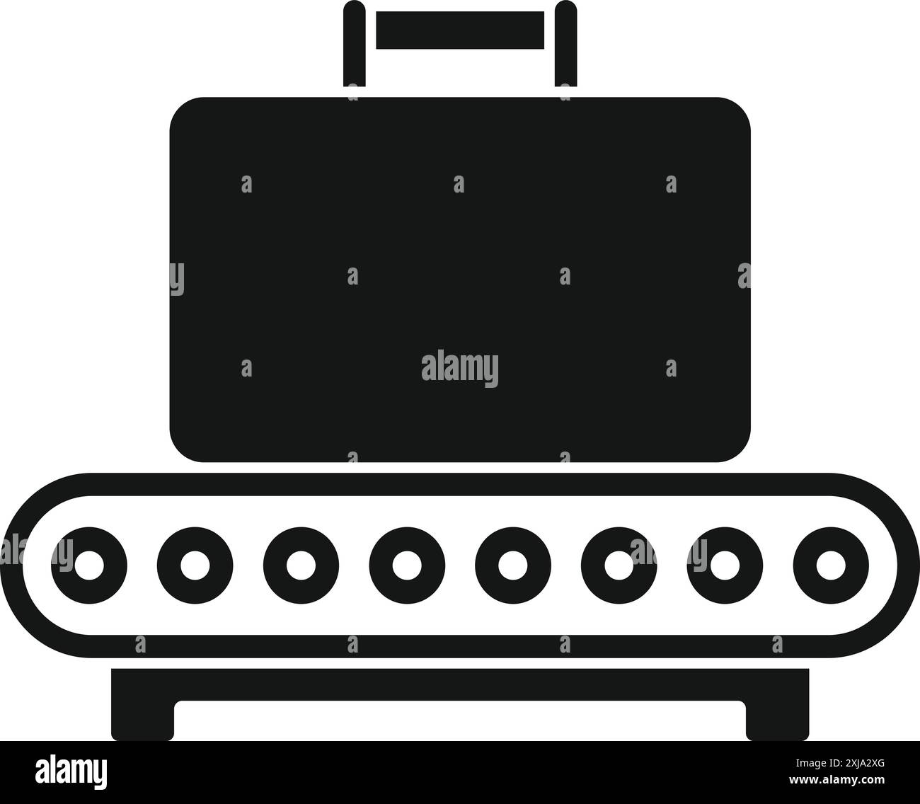 Single suitcase is traveling on an airport baggage carousel Stock ...
