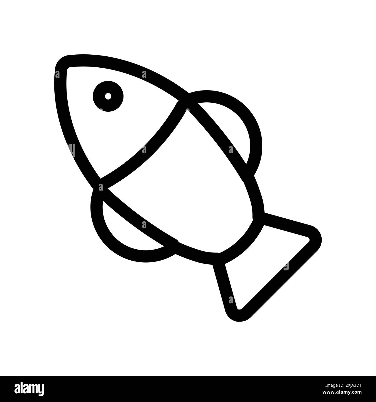 bat ray fish icon set in thin line outline style and linear vector sign ...