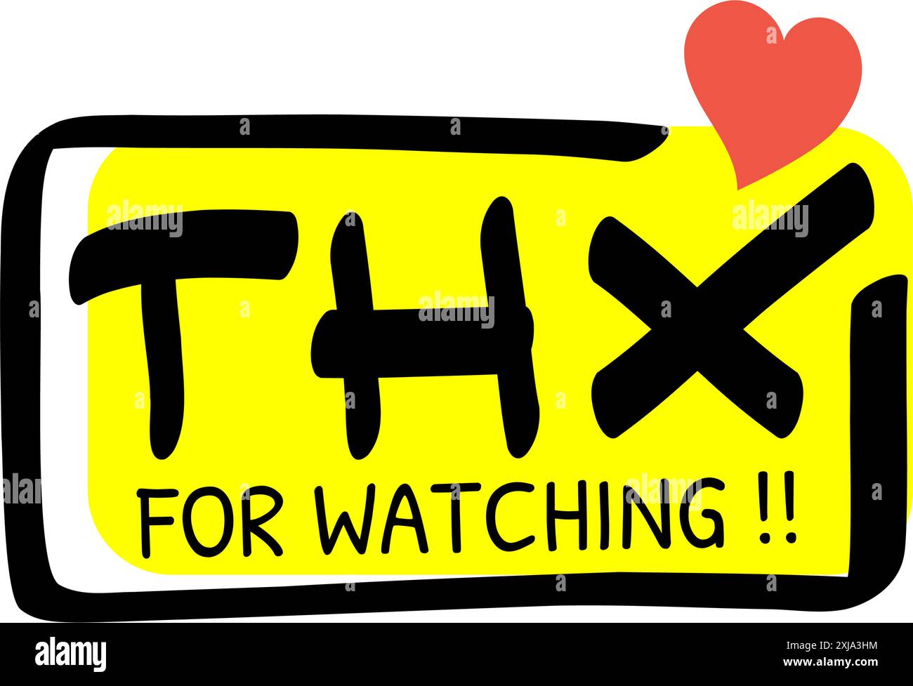 A vibrant end screen design vector with a "Thank You for Watching ...