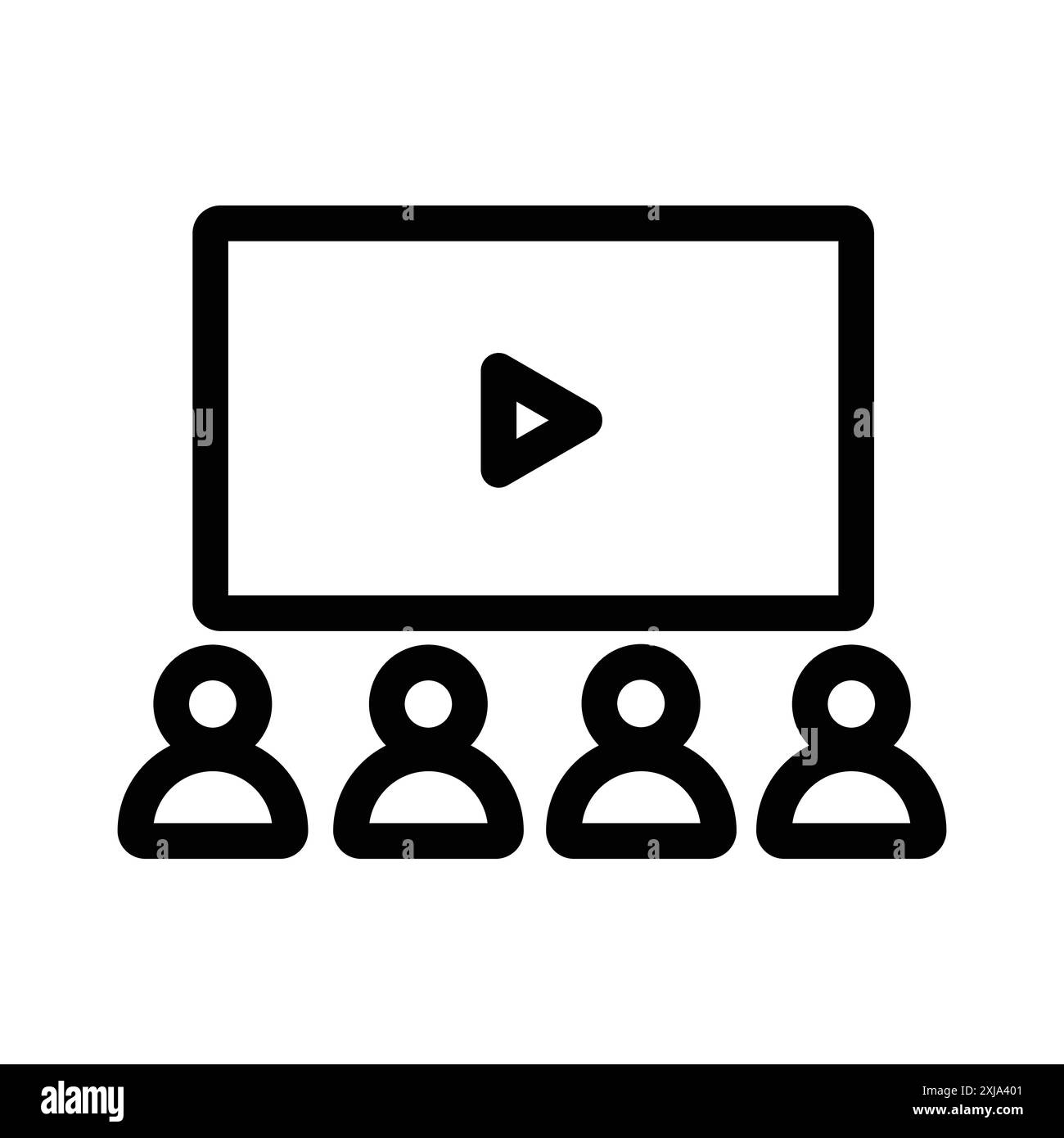 Icon audience spectator Cut Out Stock Images & Pictures - Alamy