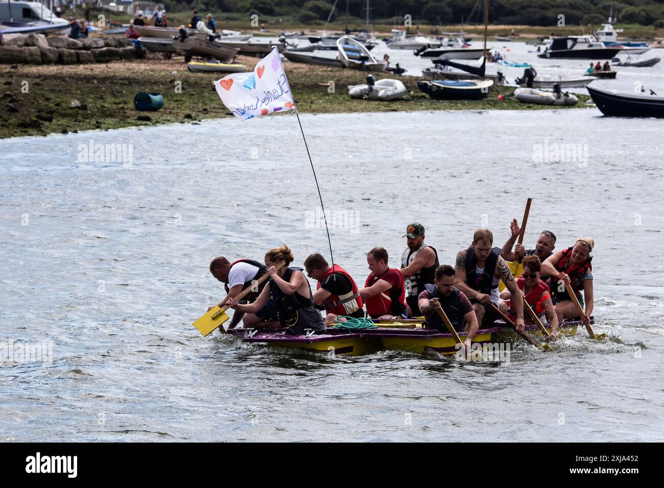 Family fun day raft race hi-res stock photography and images - Alamy