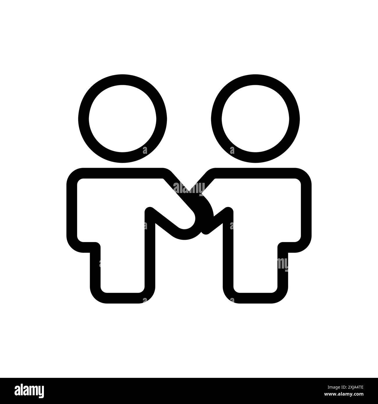 collaboration icon set in thin line outline style and linear vector sign Stock Vector Image ...