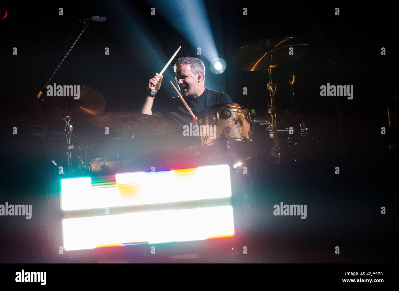 Eric Gardner performing with Tom Morello at Peace & Friendship Stadium ...