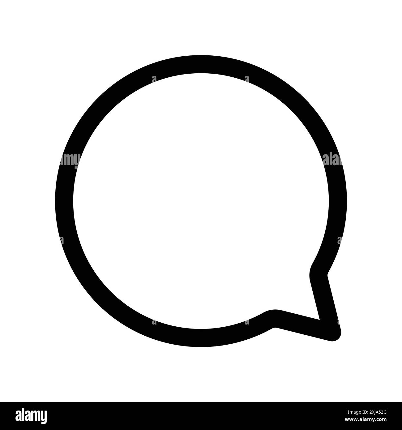 Comment icon (2) set in thin line outline style and linear vector sign ...