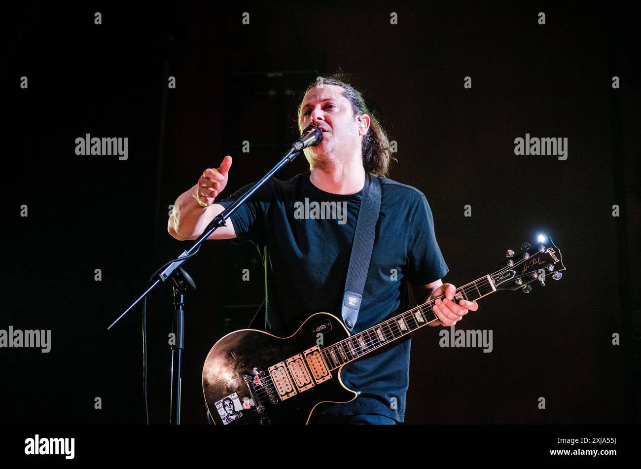 Carl Restivo performing with Tom Morello at Peace & Friendship Stadium ...