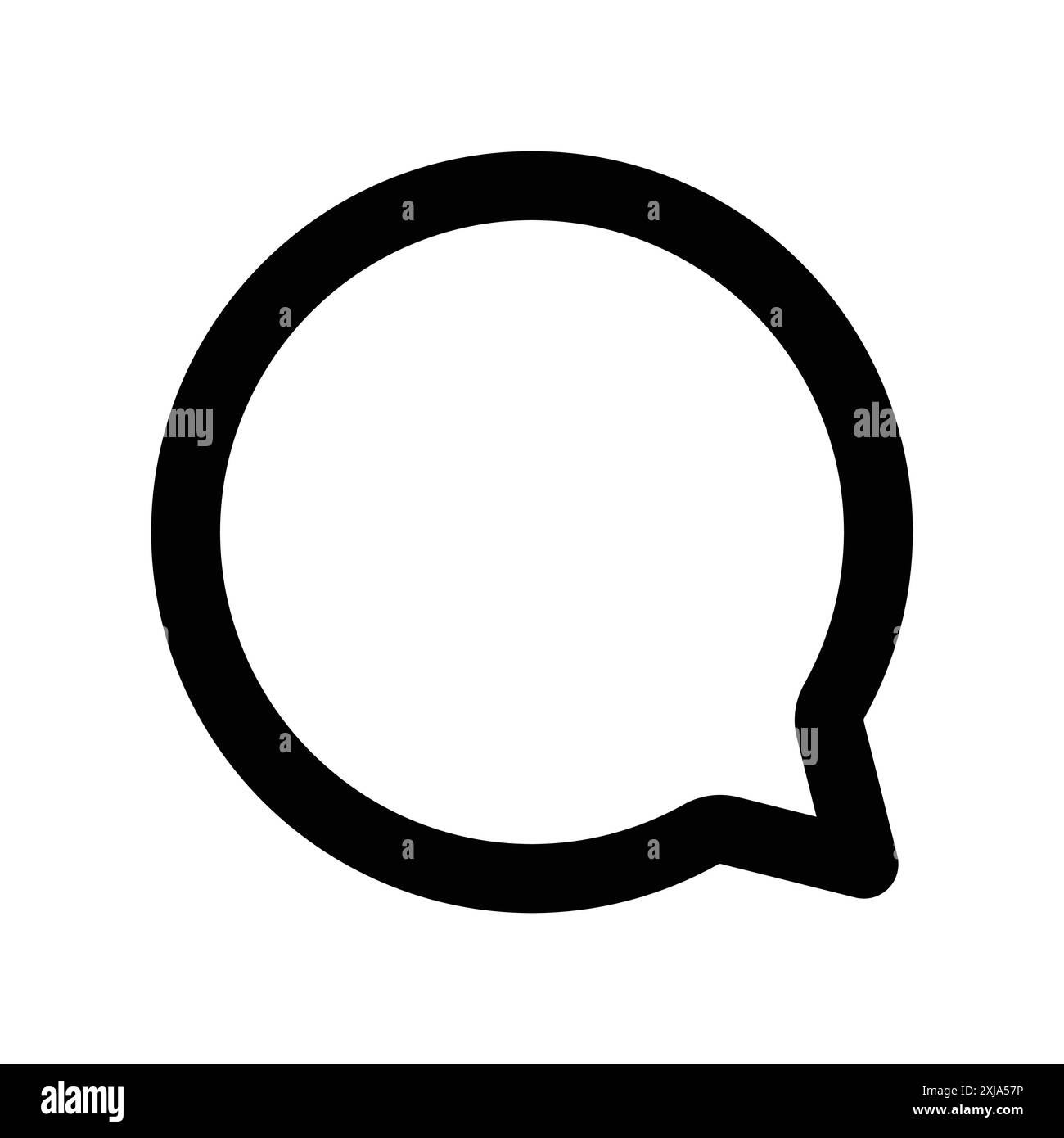 Comment icon set in thin line outline style and linear vector sign ...