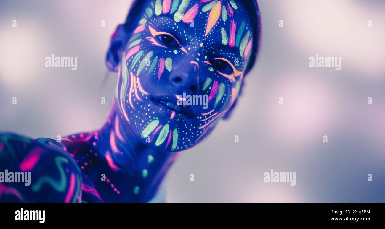 Innovative Beauty Advertising Shoot: Talented Model Showcases Her ...