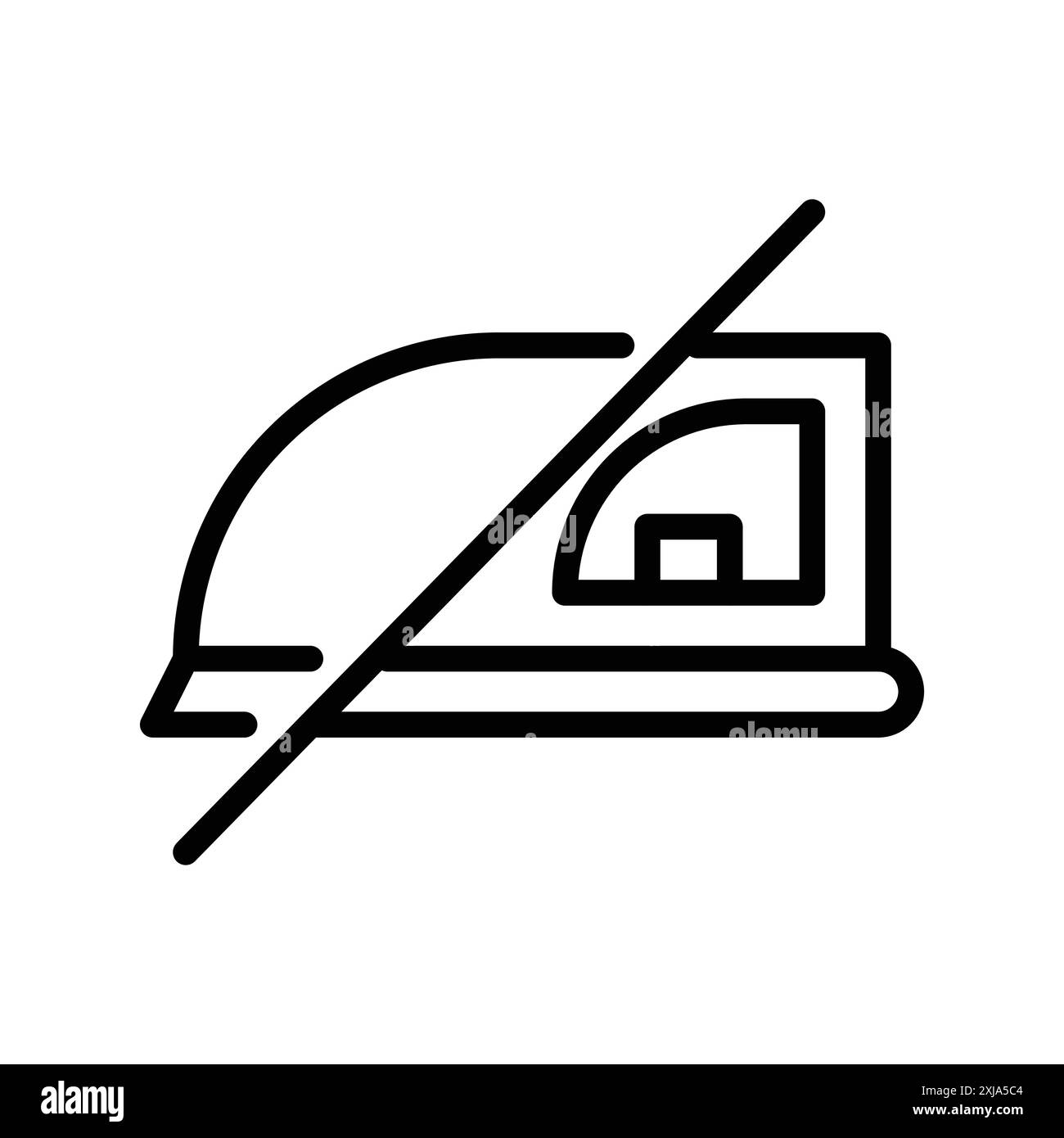 Do not iron icon set in thin line outline style and linear vector sign Stock Vector Image & Art ...