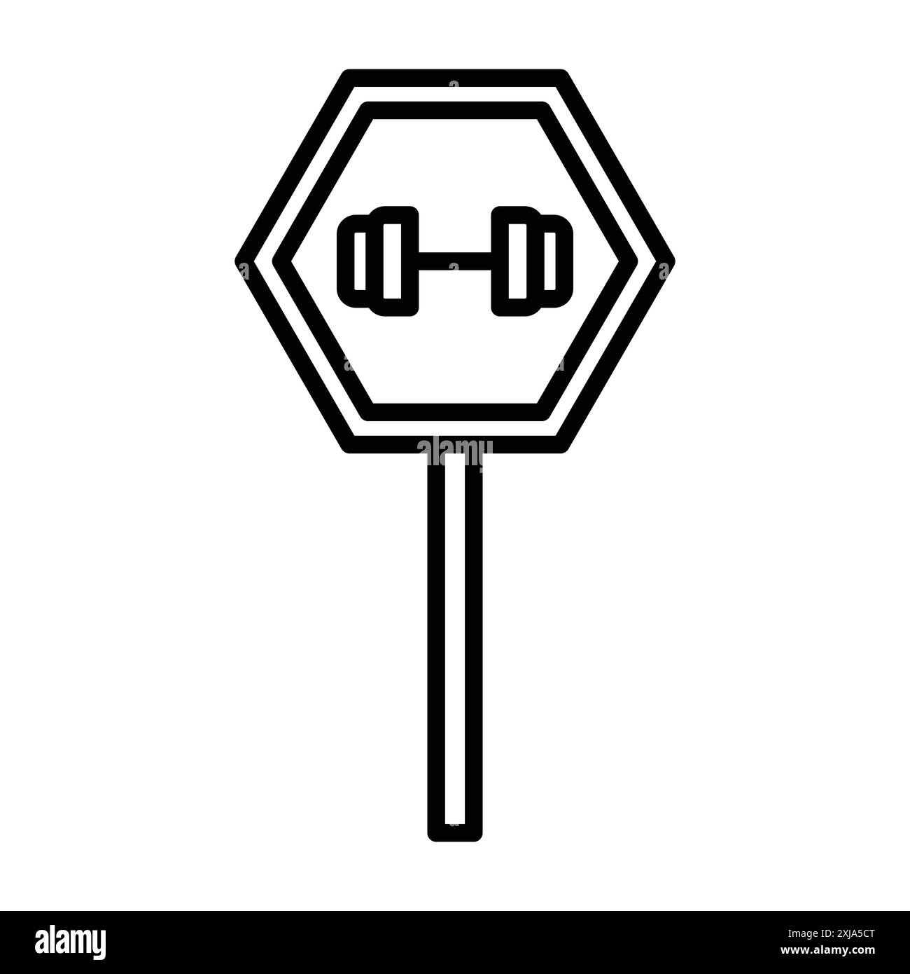 Gym Fitness Center Icon Set In Thin Line Outline Style And Linear