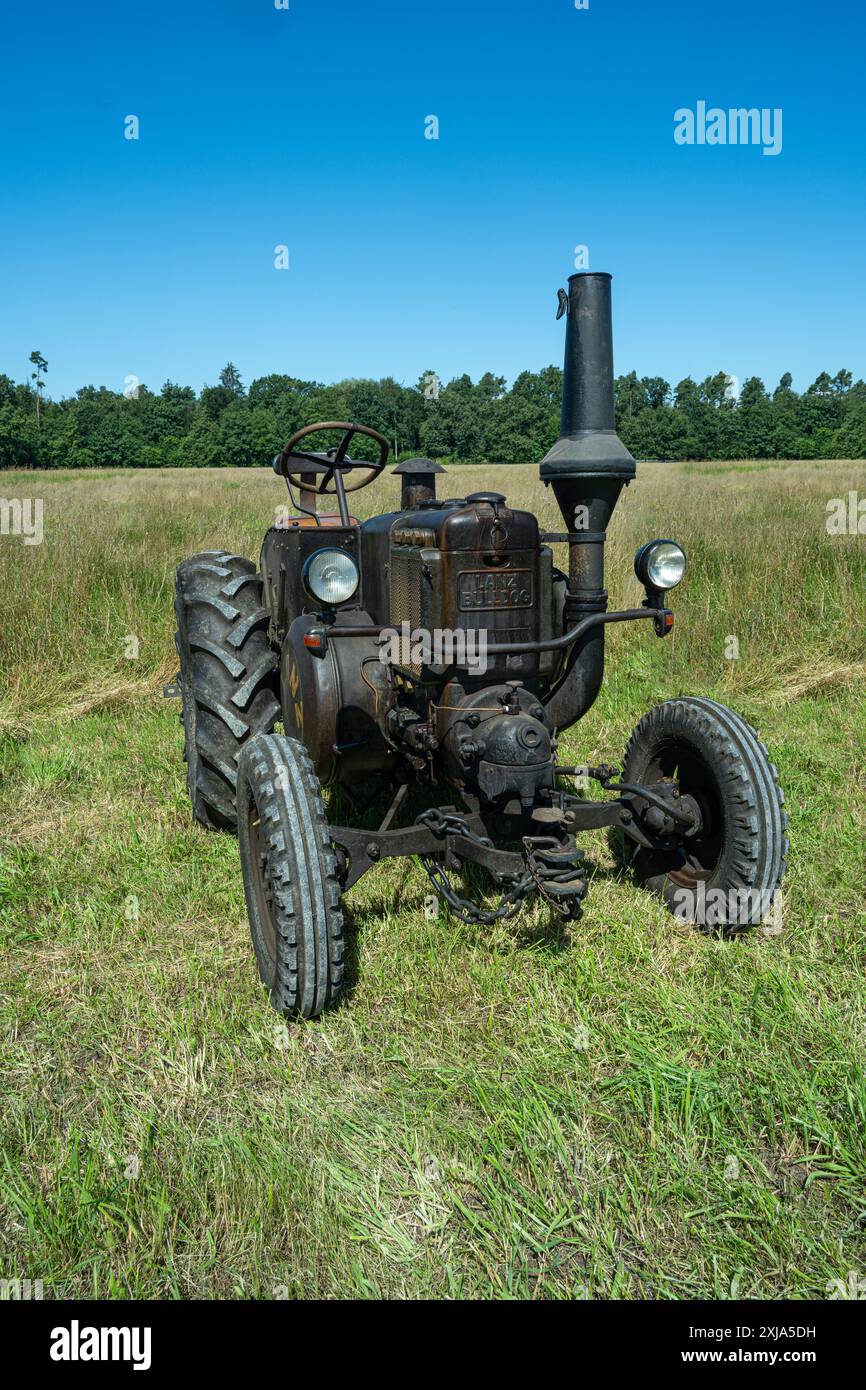 Historic Lanz Bulldog Tractor. The Lanz Bulldog was a tractor ...