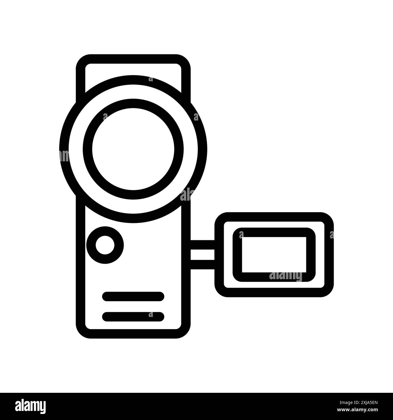 Handy Cam Icon set in thin line outline style and linear vector sign Stock Vector Image & Art ...