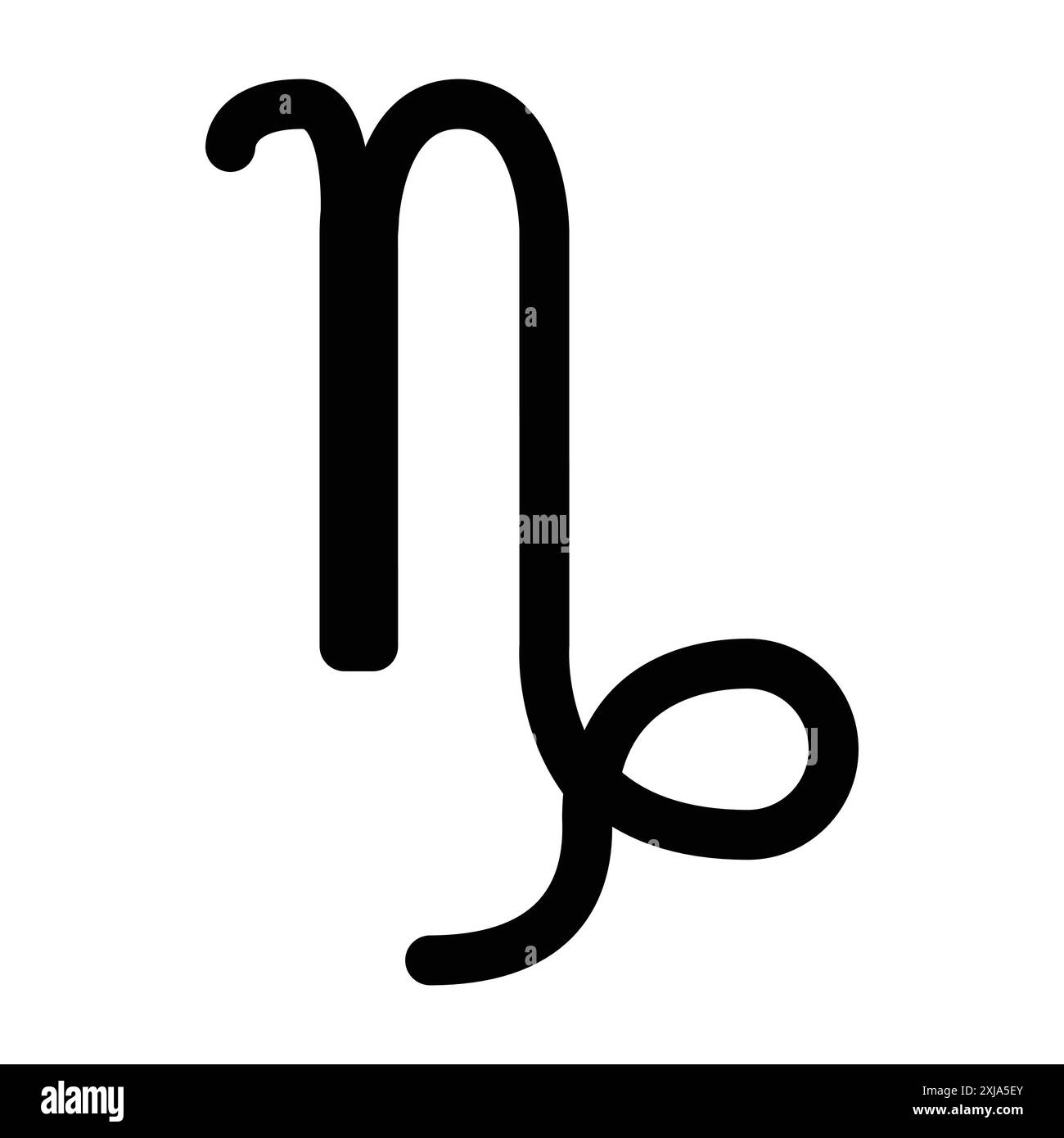 Capricorn Zodiac Sign Icon Set In Thin Line Outline Style And Linear