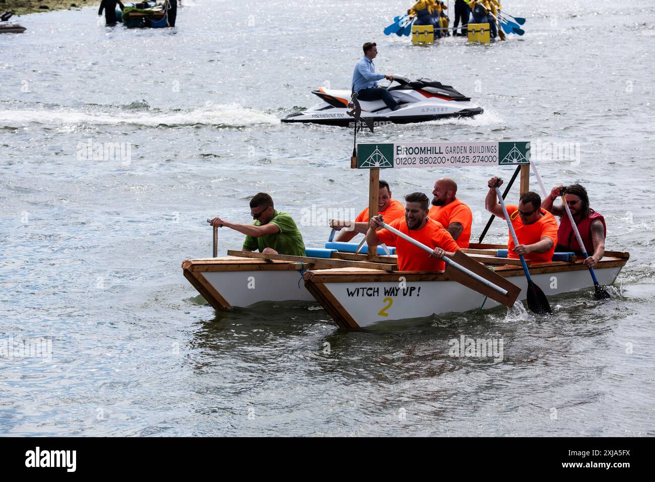 Family fun day raft race hi-res stock photography and images - Alamy