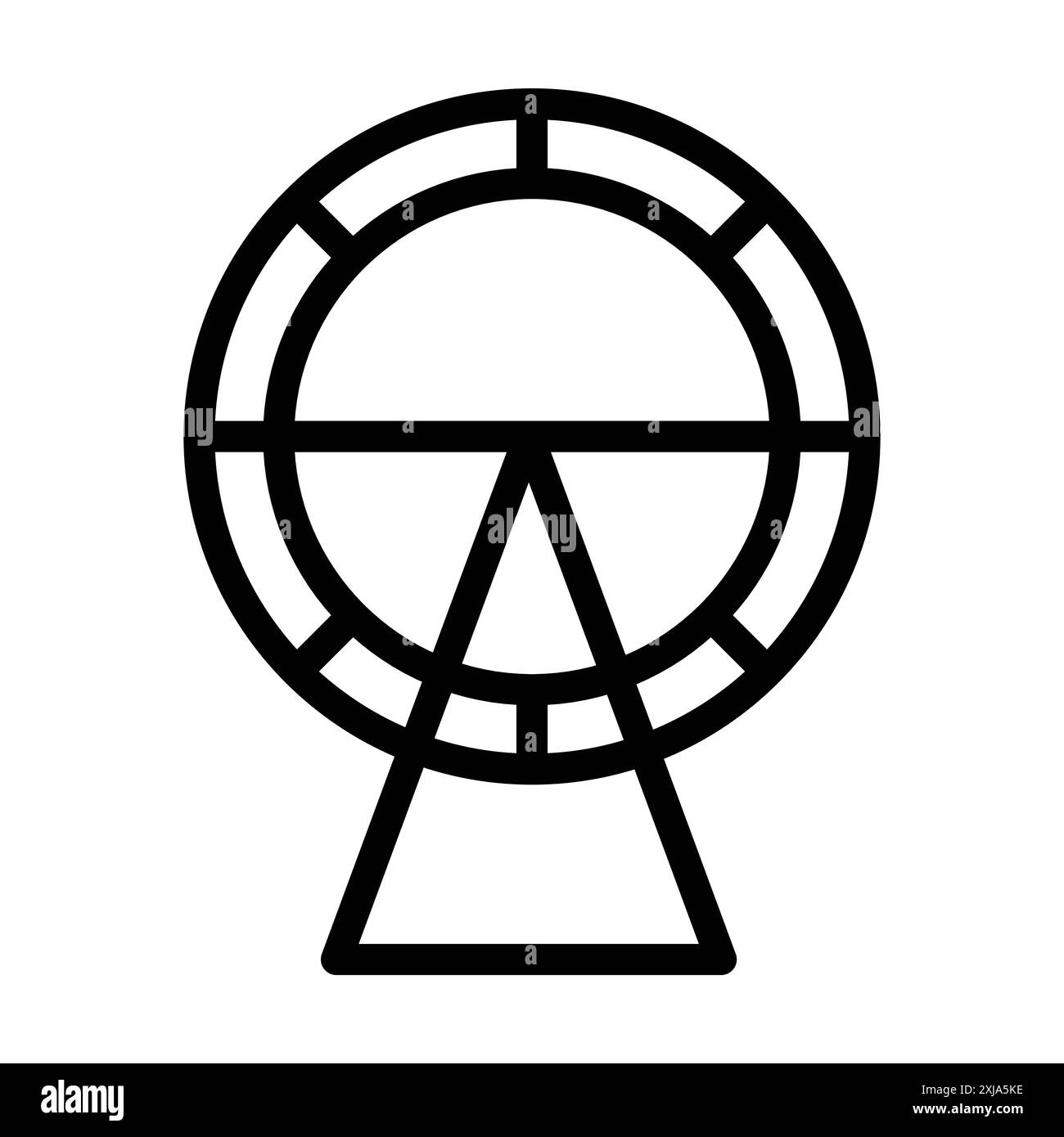 Hamster Wheel Icon Set In Thin Line Outline Style And Linear Vector Sign Stock Vector Image