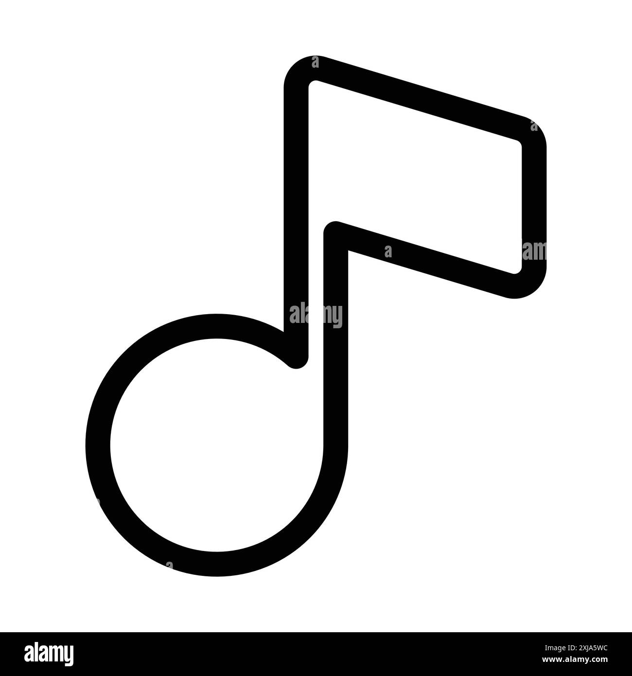 music note icon set in thin line outline style and linear vector sign ...