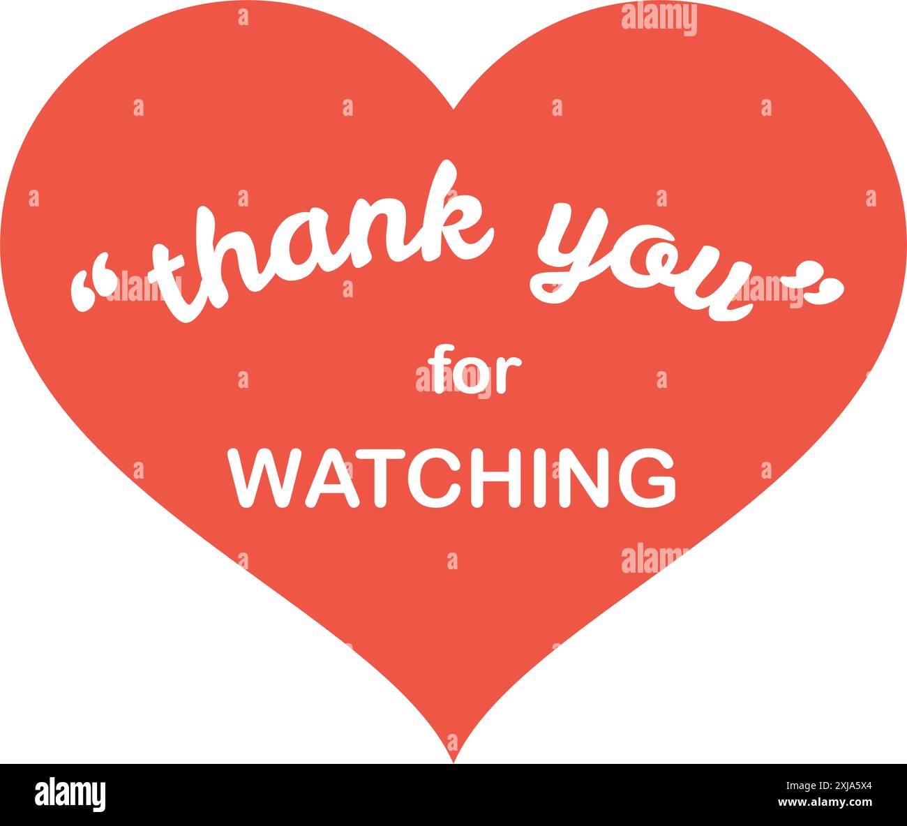 A vibrant end screen design vector with a "Thank You for Watching ...