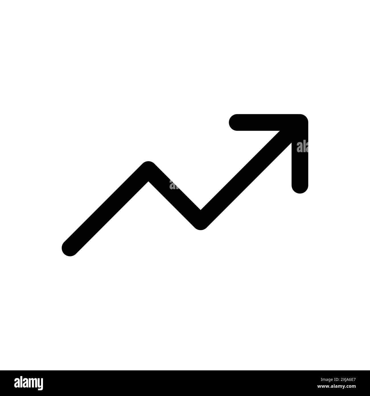 Statistic Up icon set in thin line outline style and linear vector sign Stock Vector Image & Art ...