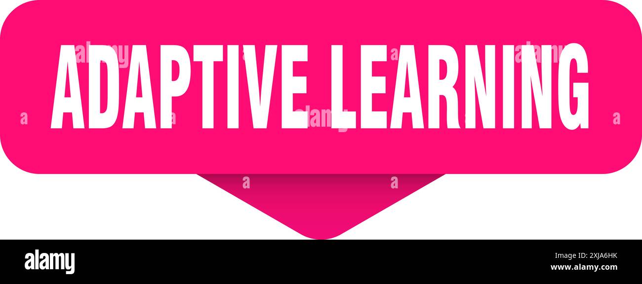 adaptive learning sticker. adaptive learning sign on transparent ...