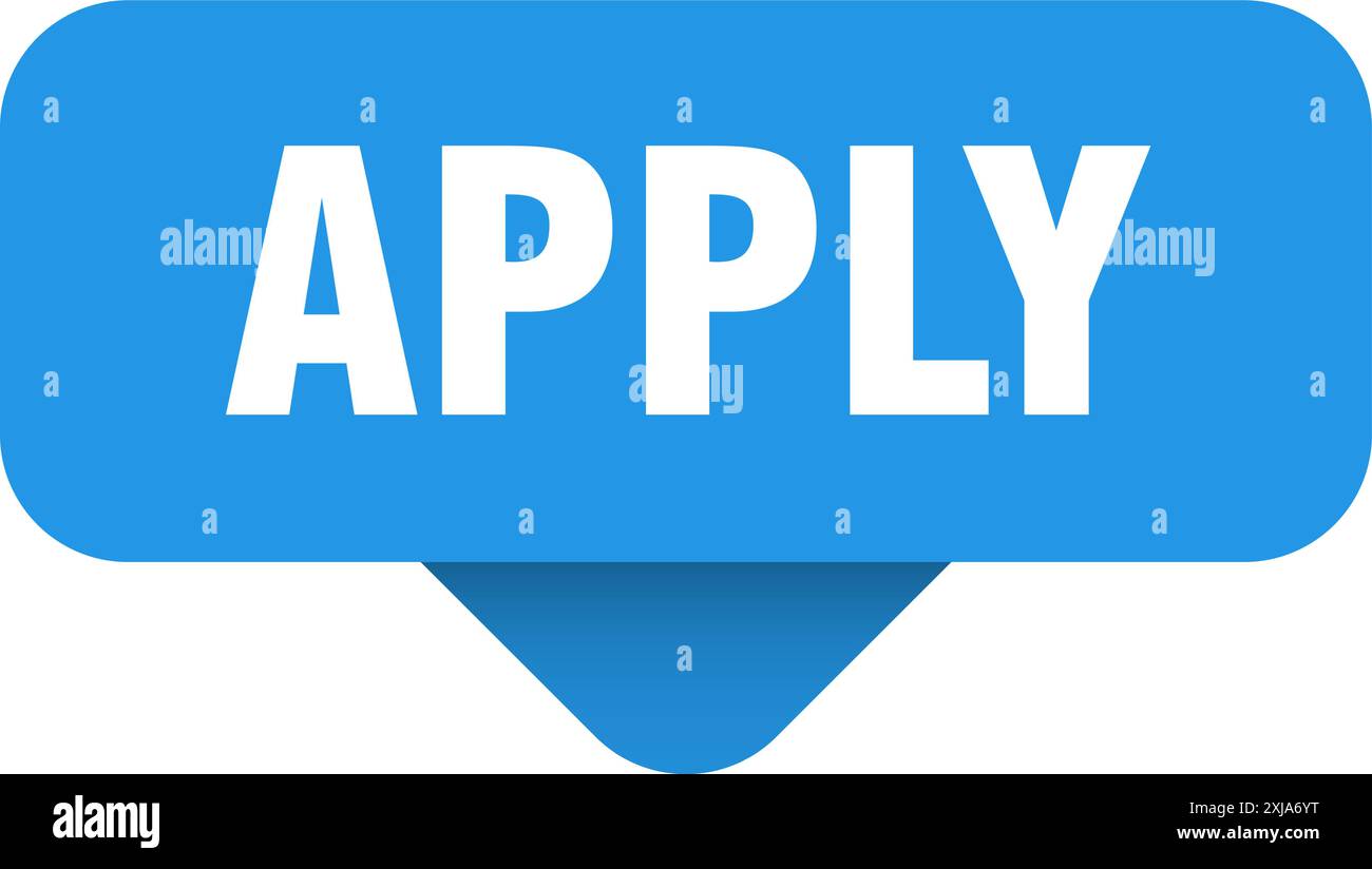 apply sticker. apply sign on transparent background. rectangular button ...