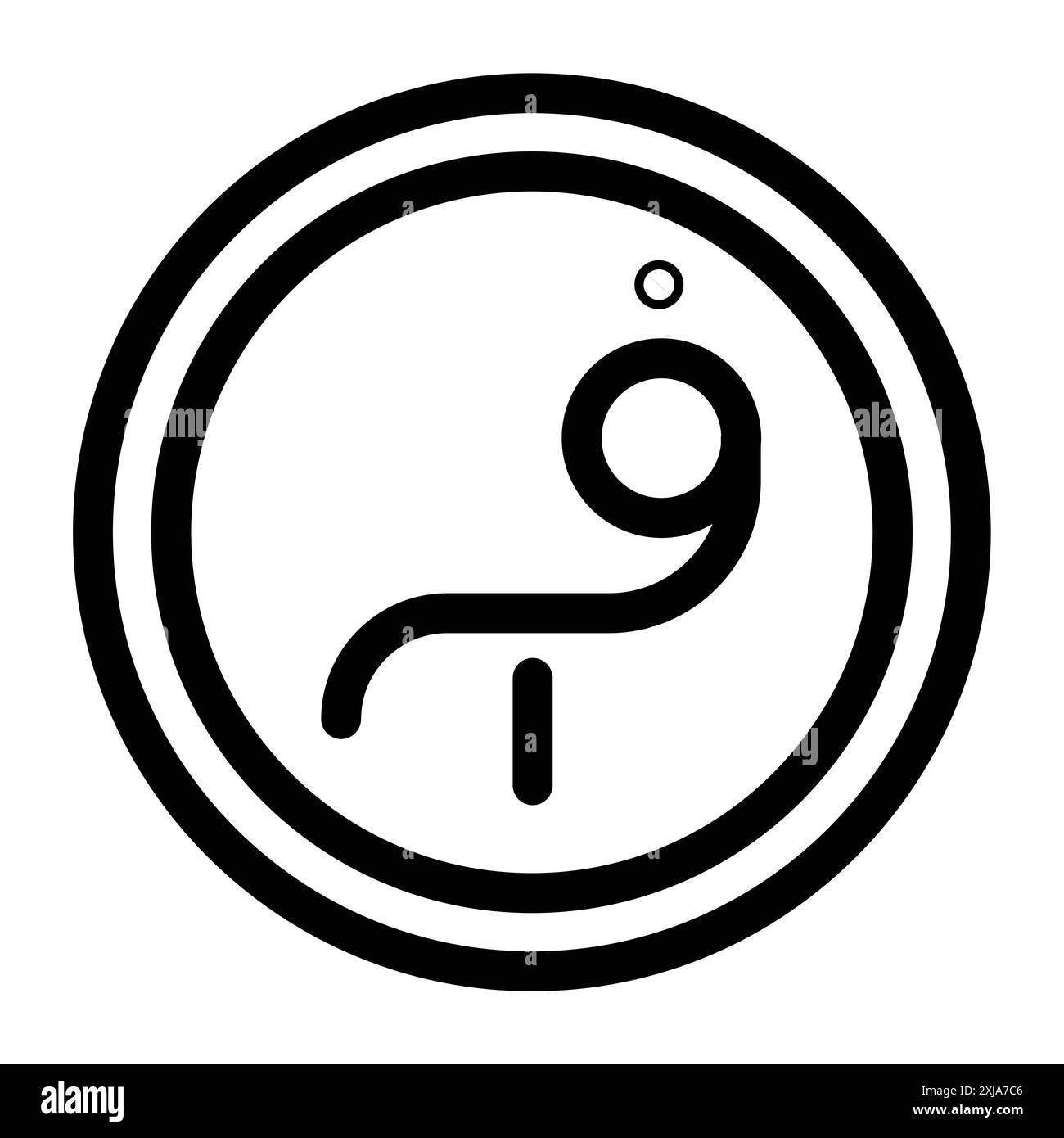 Afghan Afghani Currency Icon Set In Thin Line Outline Style And Linear Vector Sign Stock Vector