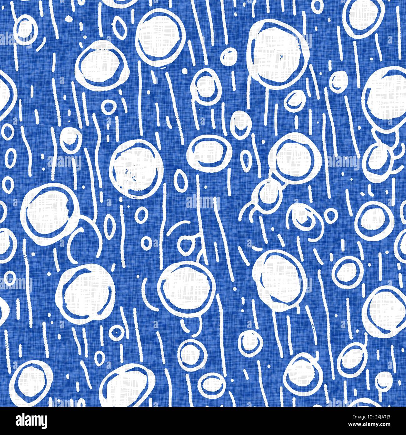 Soft blu water bubbles circle dot seamless texture pattern. Beachy ...