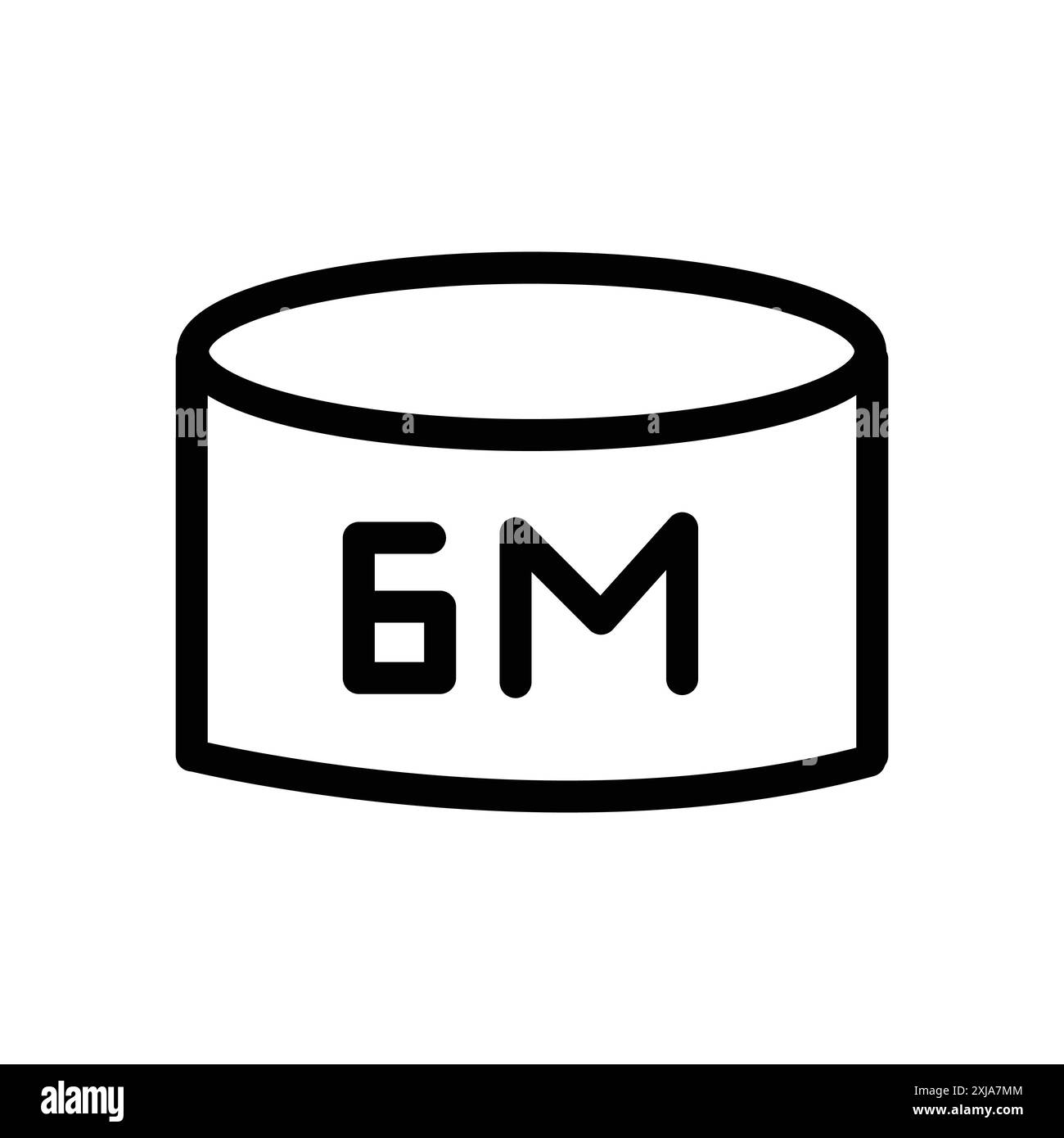 Pao 6m icon set in thin line outline style and linear vector sign Stock Vector Image & Art - Alamy