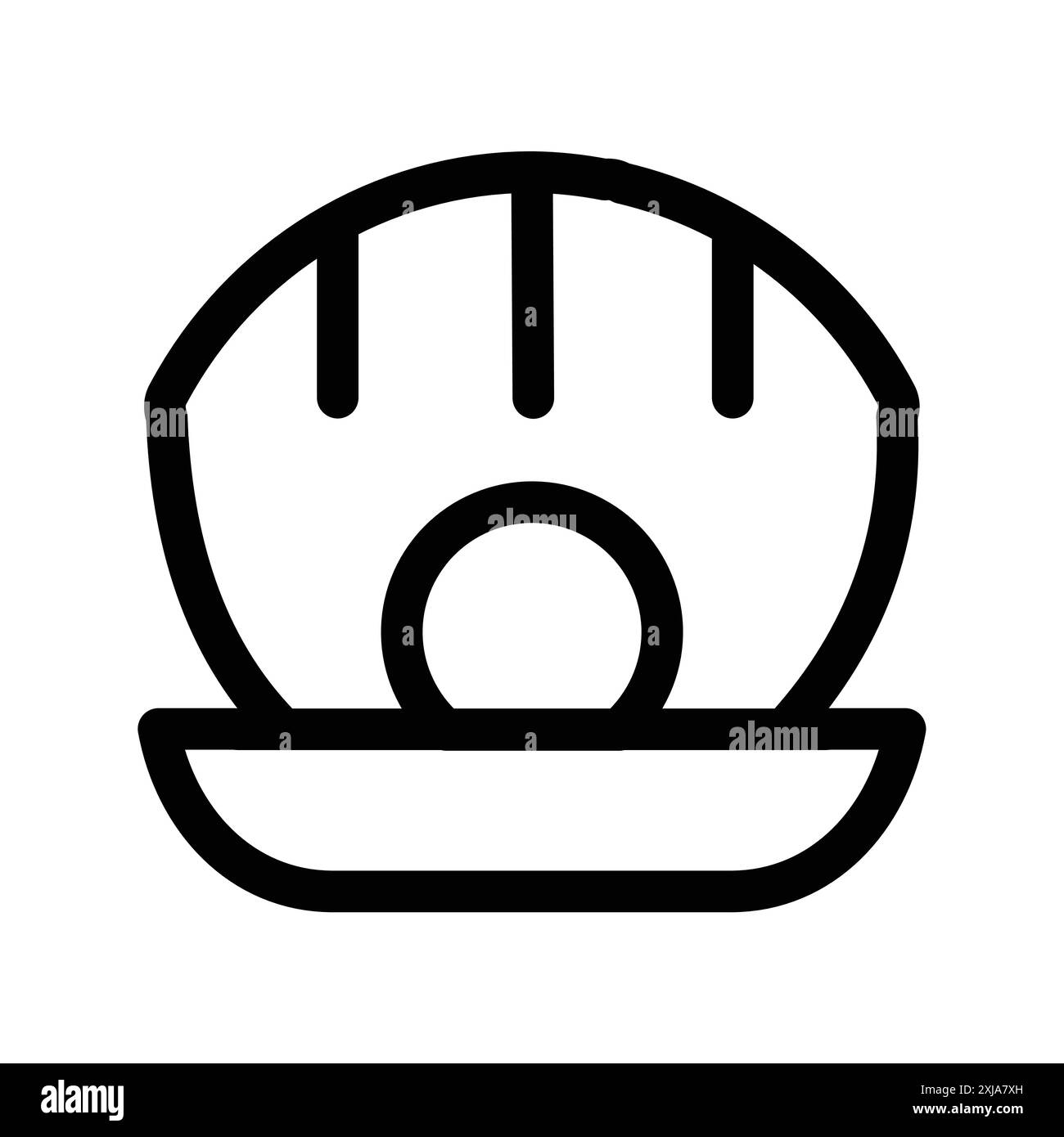 Pearl icon set in thin line outline style and linear vector sign Stock ...