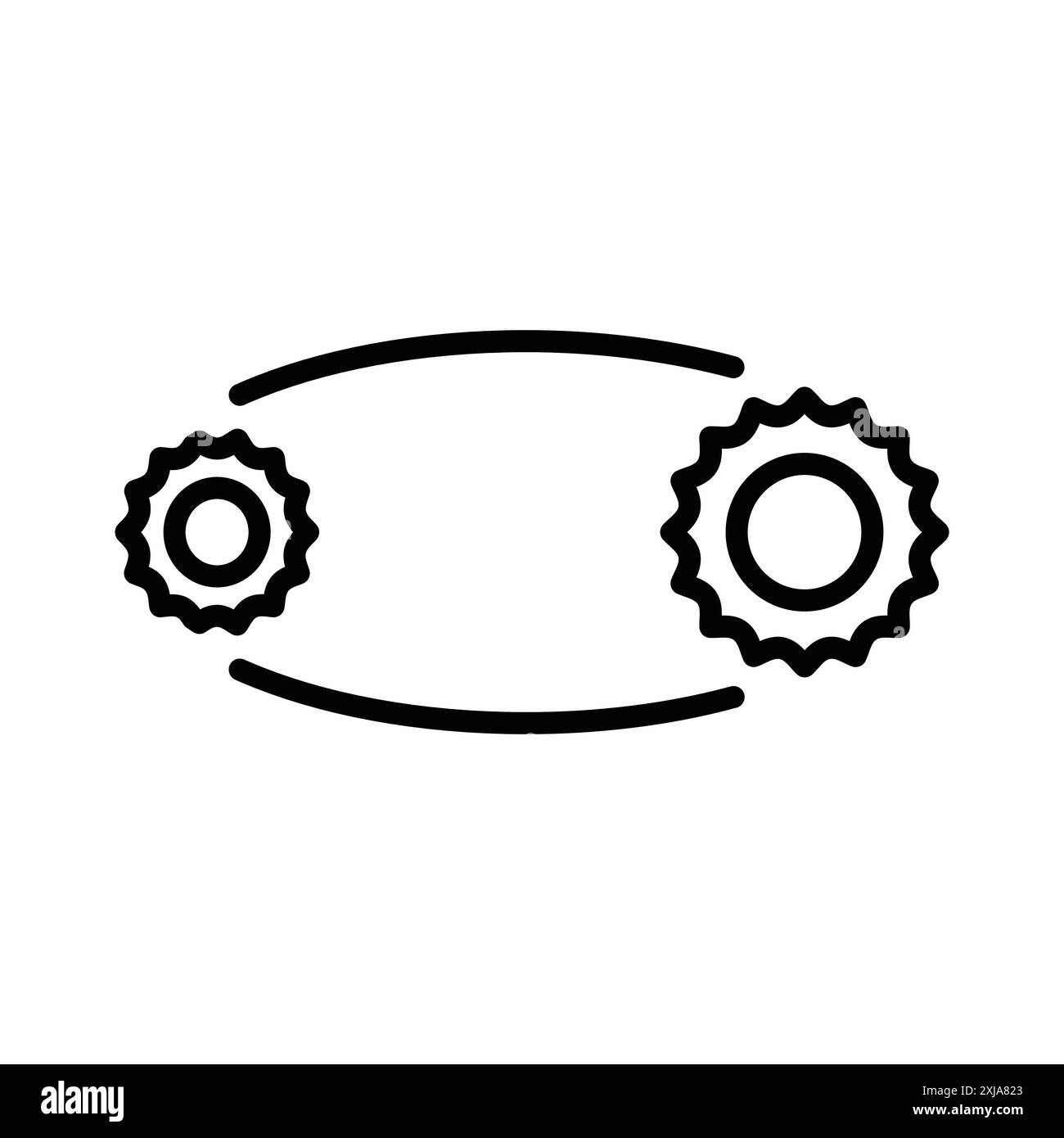 belt drive icon set in thin line outline style and linear vector sign Stock Vector Image & Art ...