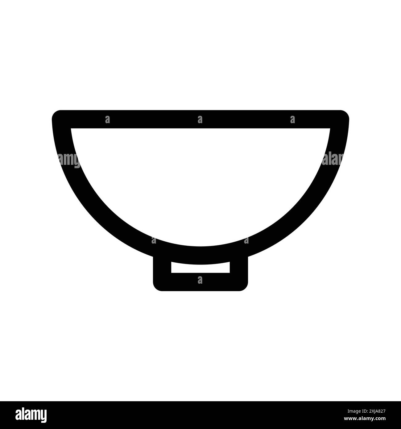 Bowl icon set in thin line outline style and linear vector sign Stock Vector Image & Art - Alamy