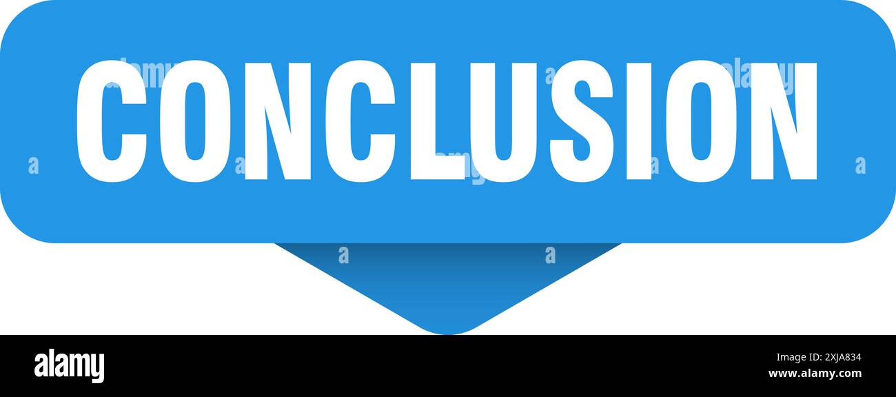 conclusion sticker. conclusion sign on transparent background ...