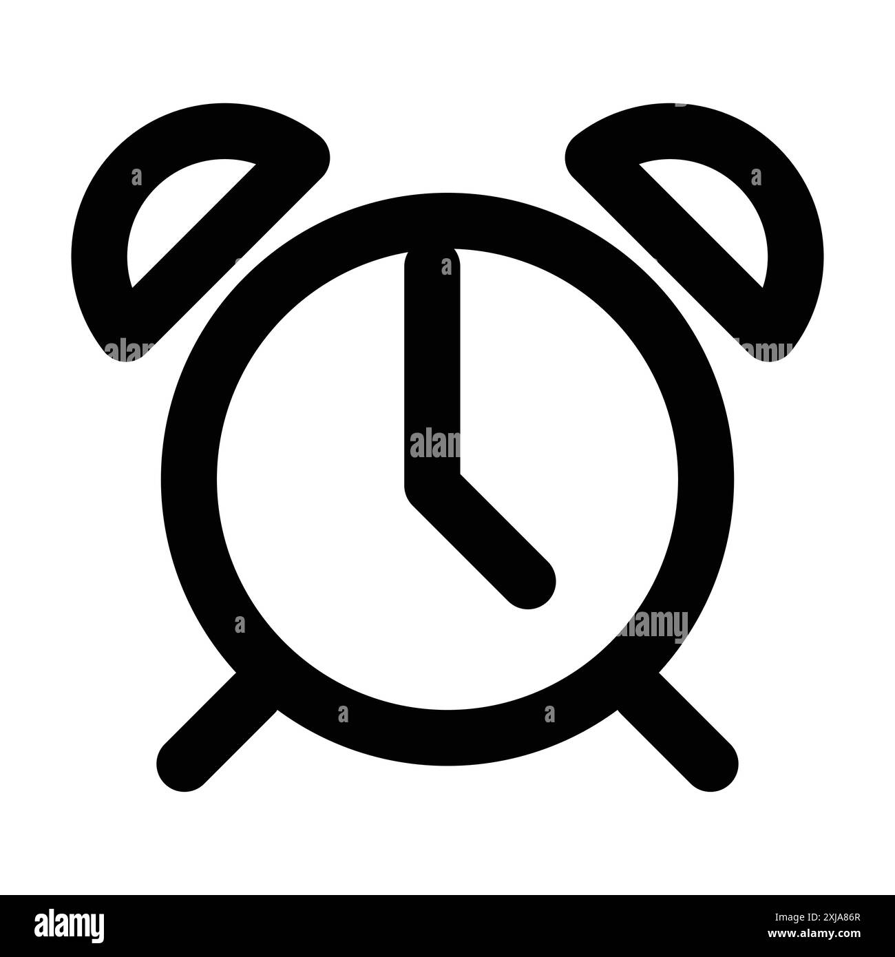 Clock icon set in thin line outline style and linear vector sign Stock ...