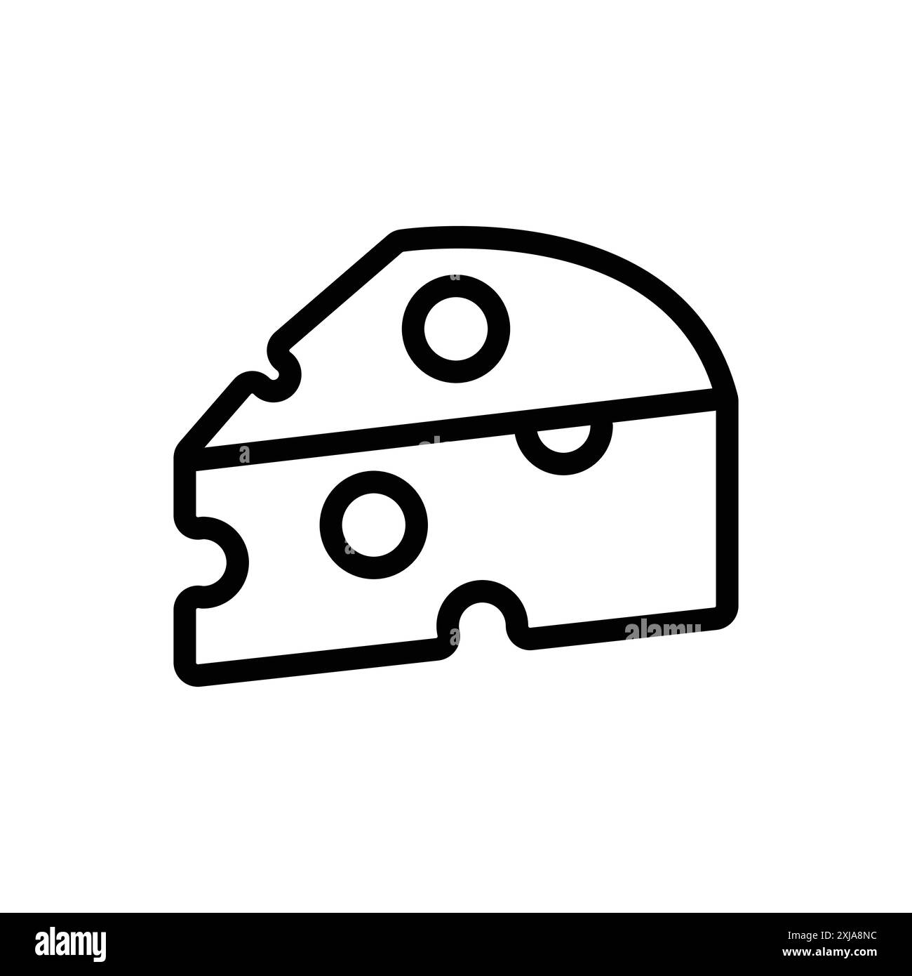 Cheese Icon Set In Thin Line Outline Style And Linear Vector Sign Stock Vector Image And Art Alamy