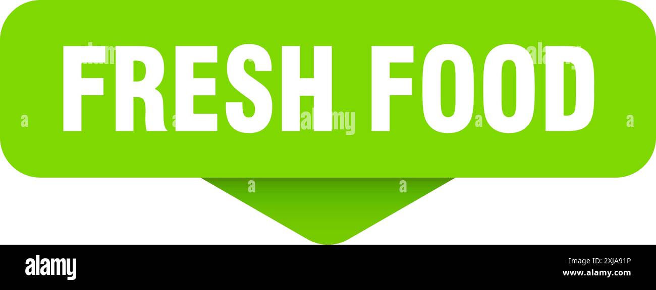 fresh food sticker. fresh food sign on transparent background ...