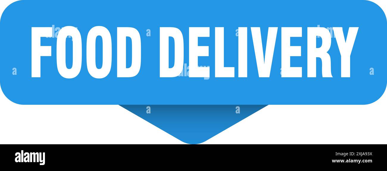 food delivery sticker. food delivery sign on transparent background ...