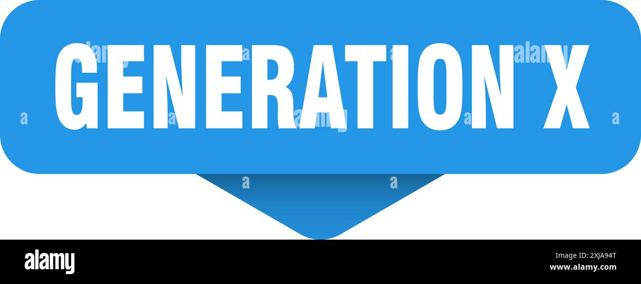 generation x sticker. generation x sign on transparent background ...