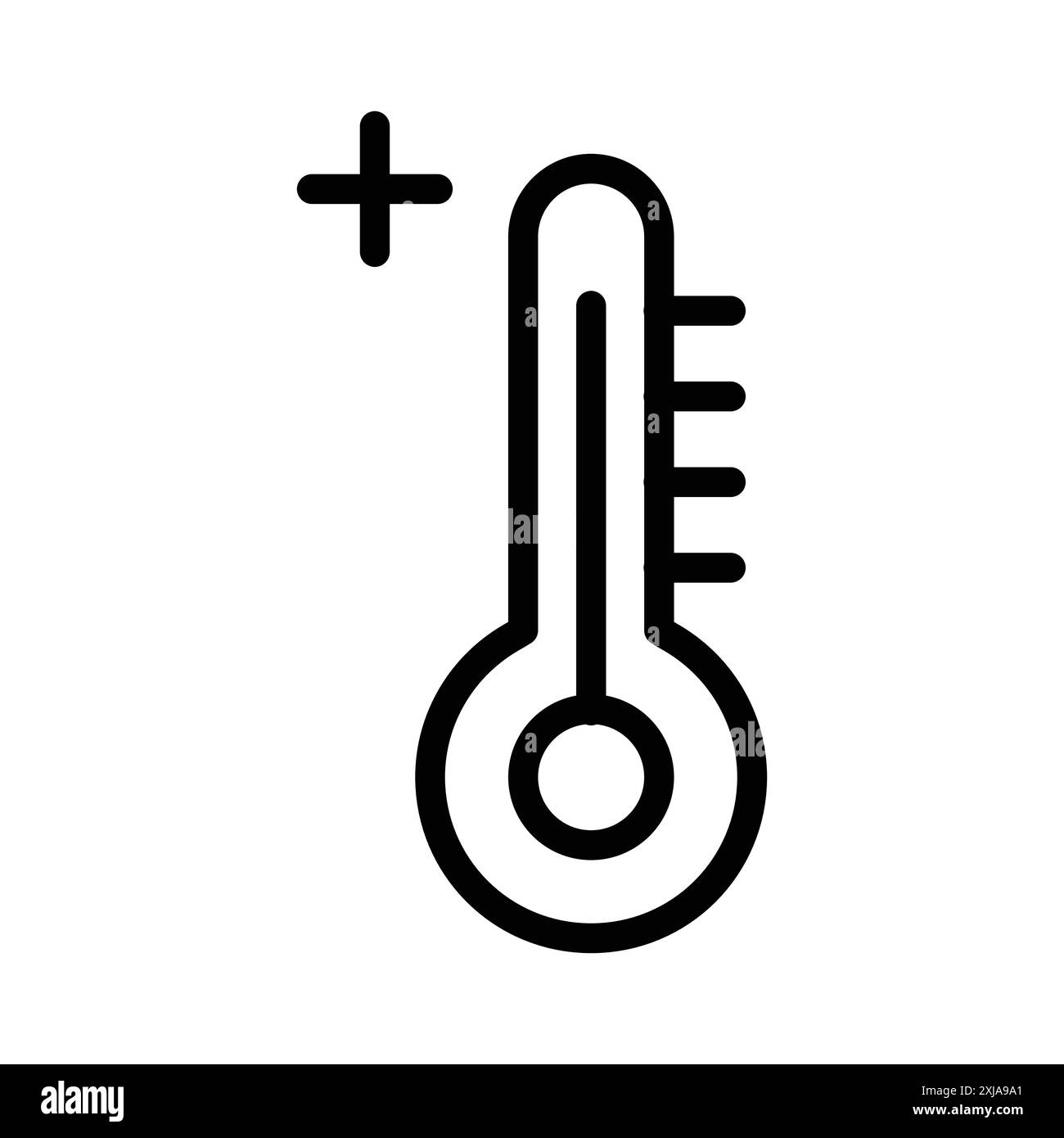 Hot Icon Set In Thin Line Outline Style And Linear Vector Sign Stock