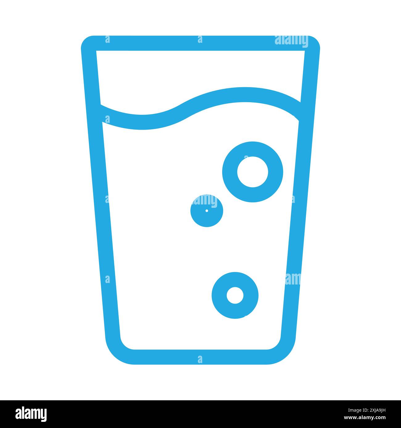 Water soak icon set in thin line outline style and linear vector sign ...