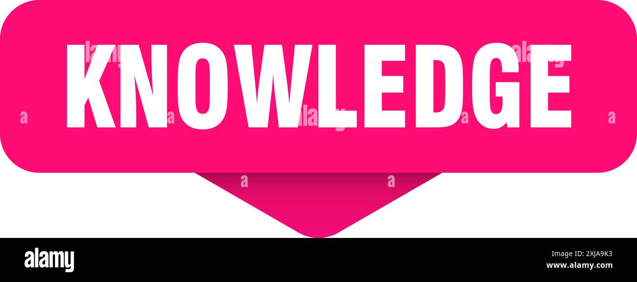 knowledge sticker. knowledge sign on transparent background ...