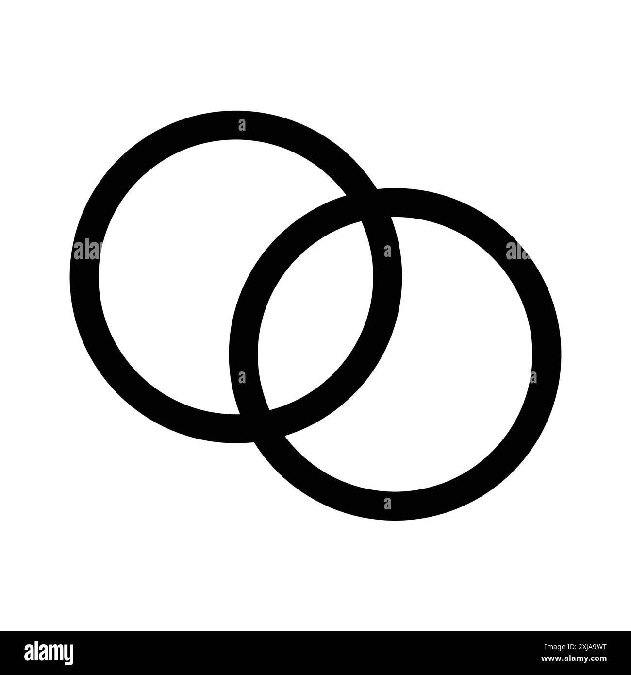 Overlapping Icon Set In Thin Line Outline Style And Linear Vector Sign Stock Vector Image And Art