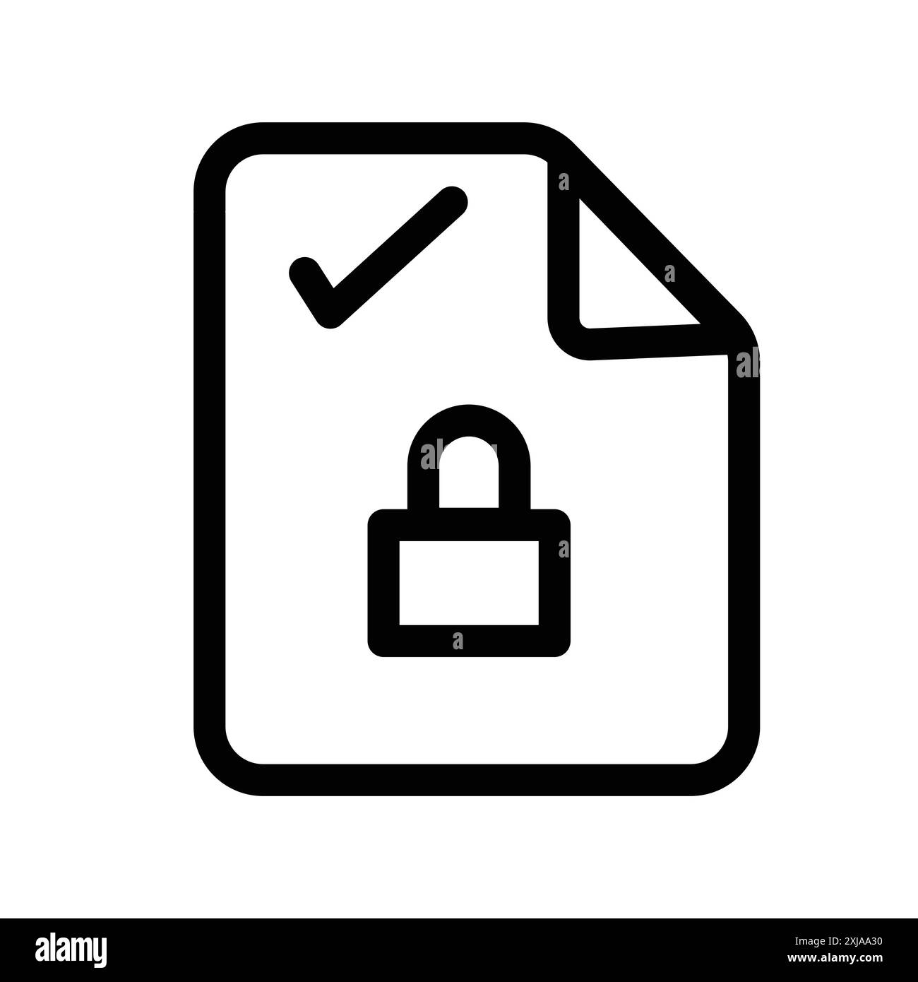 Data Protection Icon Set In Thin Line Outline Style And Linear Vector Sign Stock Vector Image