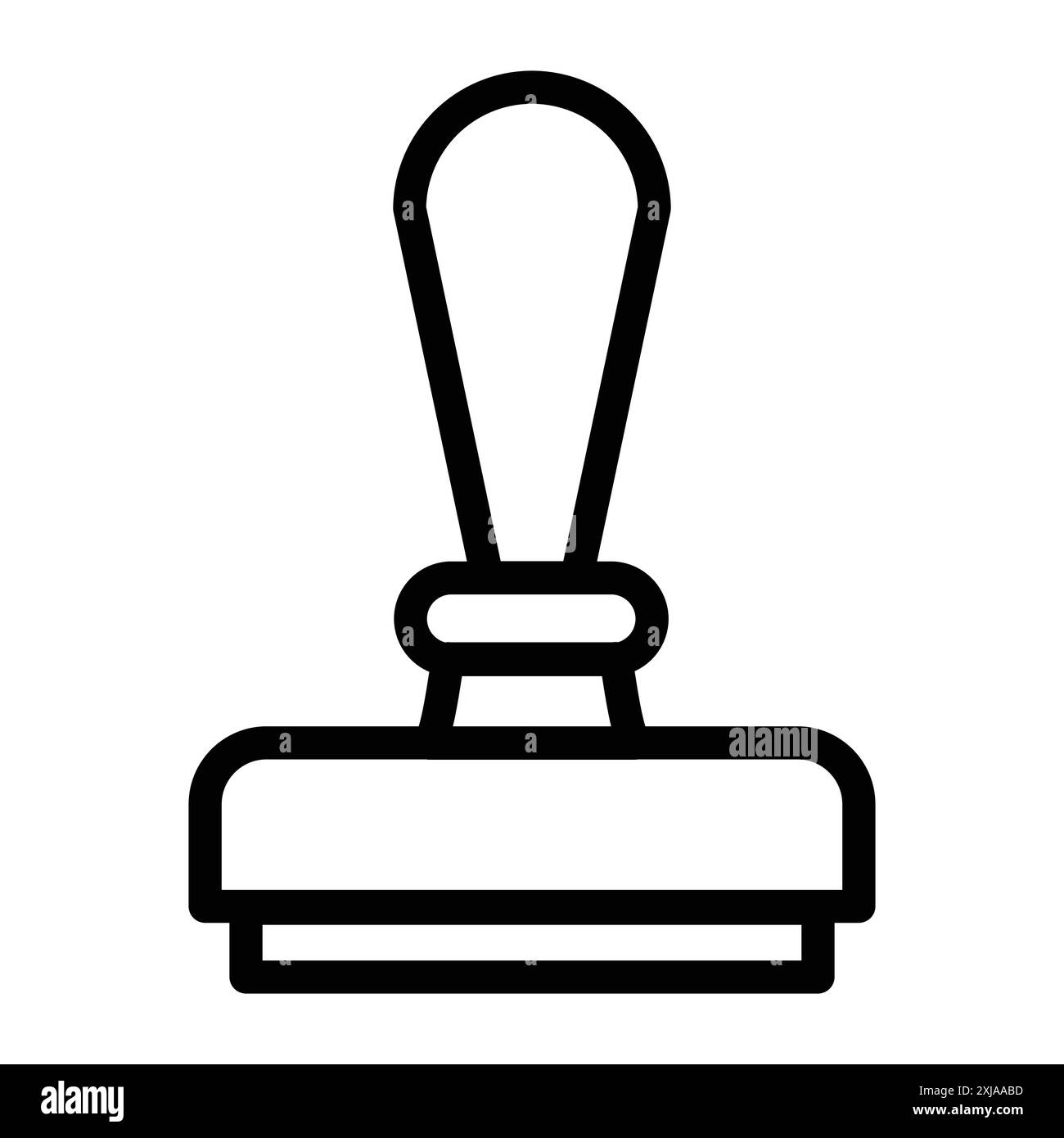 Rubber Stamp Icon Set In Thin Line Outline Style And Linear Vector Sign Stock Vector Image And Art