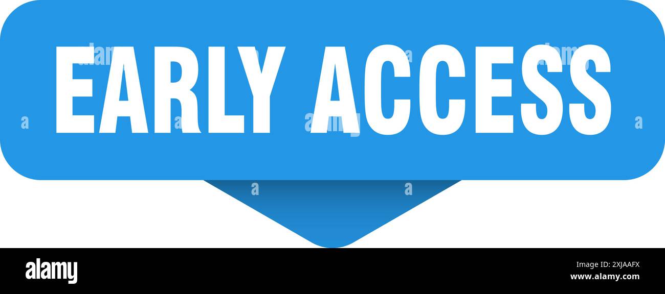 early access sticker. early access sign on transparent background ...