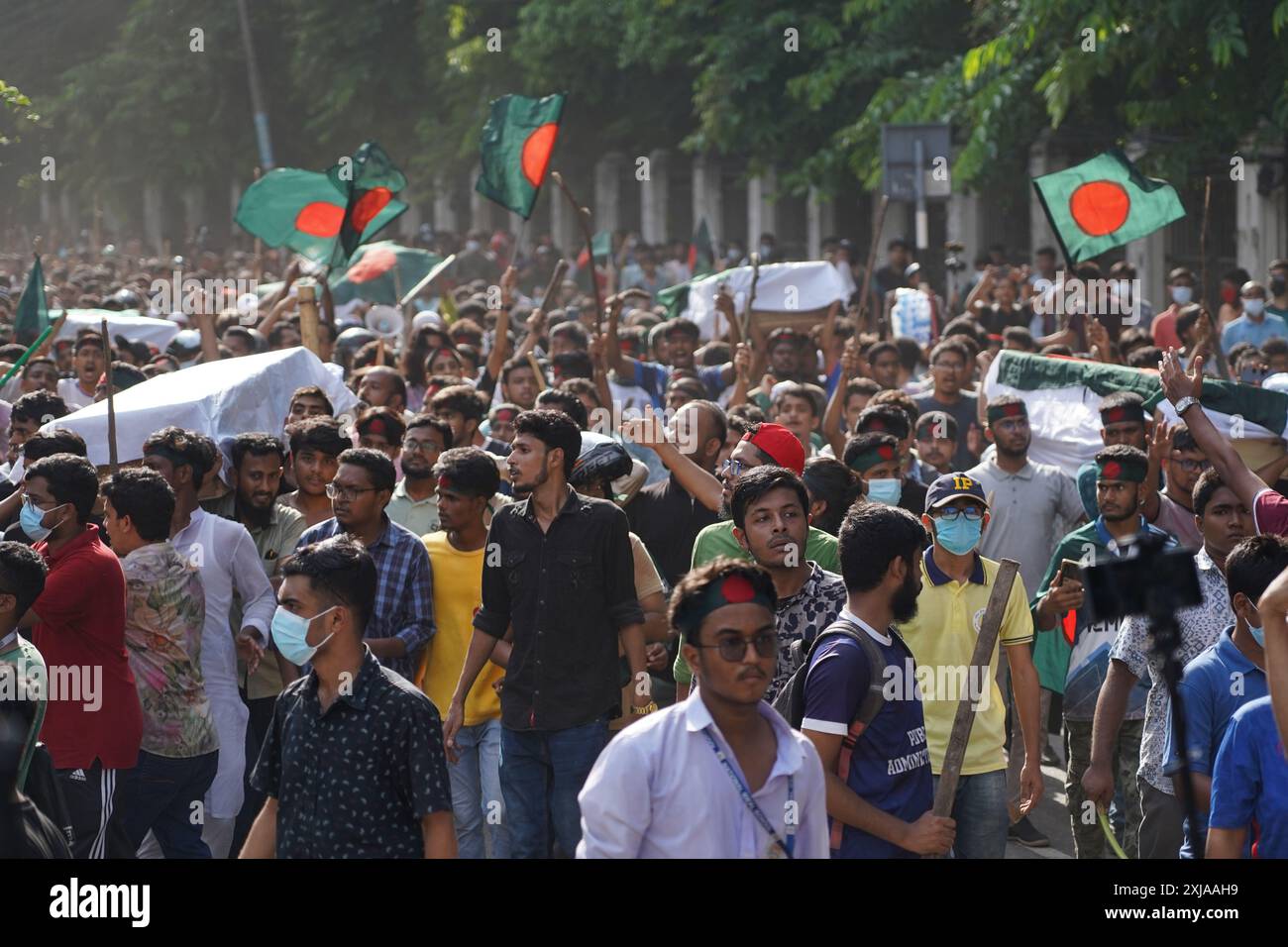 July 17, 2024, Dhaka, Dhaka, Bangladesh: In the ongoing quota movement ...